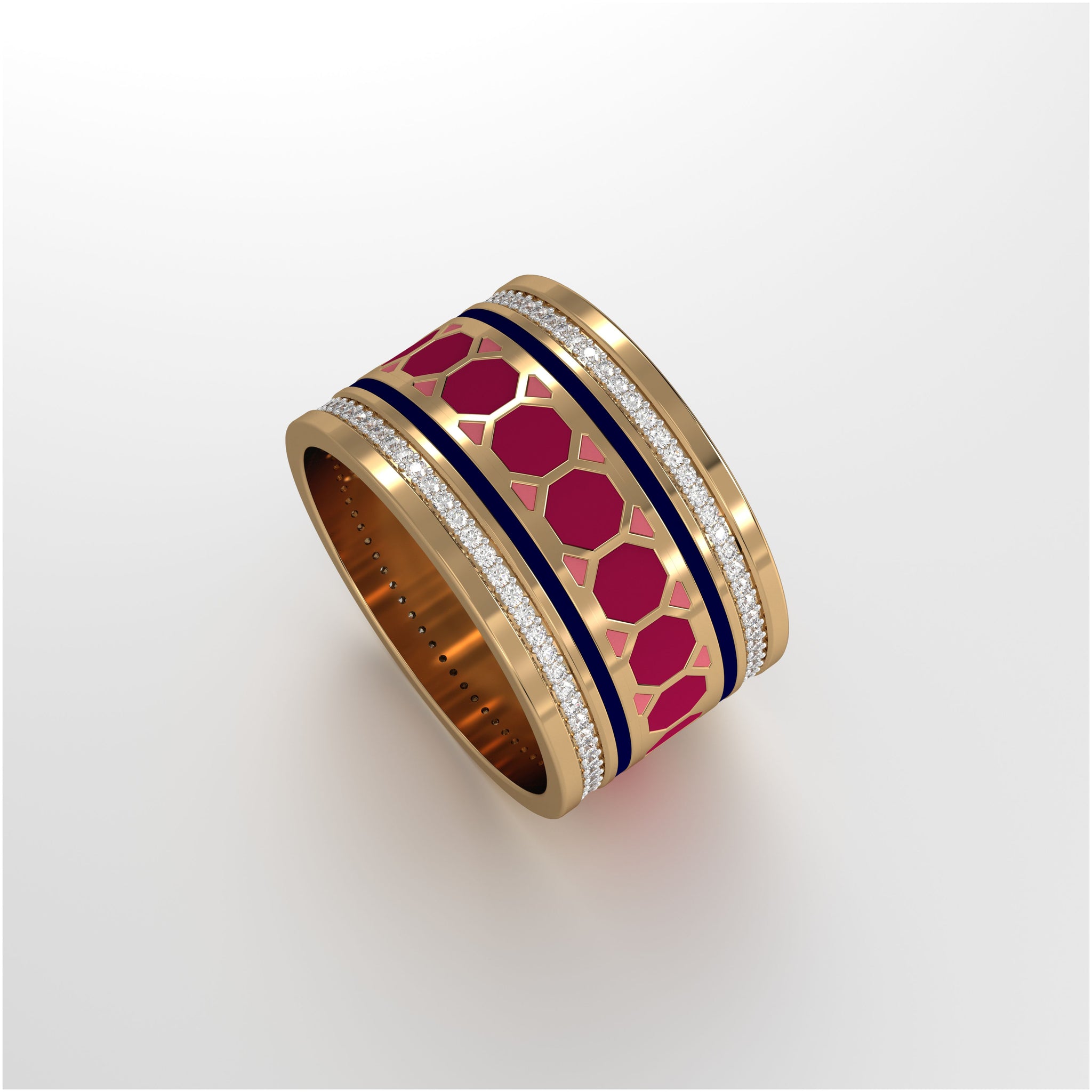 Emira Double Line Diamond Ring Medium